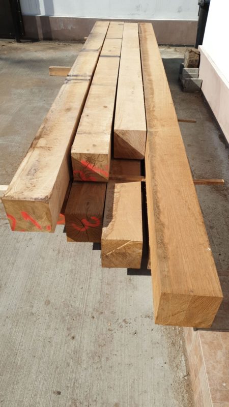Green Oak Structural Beams – Fresh Sawn 200mm x 200mm / 8 Inches x 8 ...