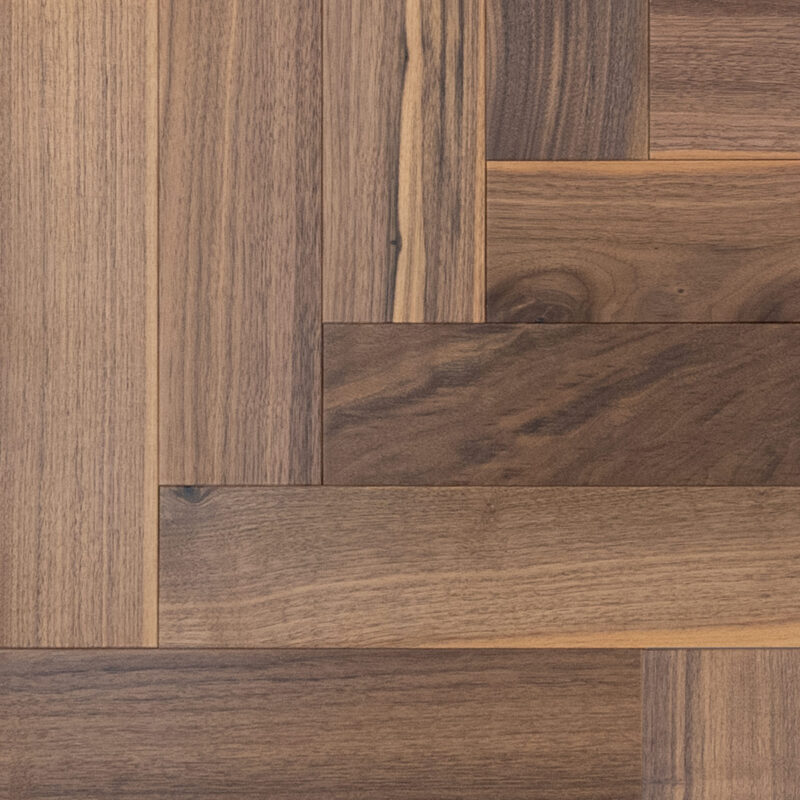 Engineered Black Walnut Herringbone Parquet Block – Wood Floors 14/3 x ...